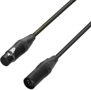 Adam Hall Cables 5 STAR DGH 1000 X - DMX Cable Neutrik® 5-pole XLR ...