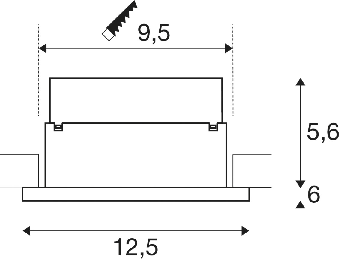 SLV P-LIGHT Einbauleuchte, LED, 6000K, rund, weiß, 5W - günstig bei LTT