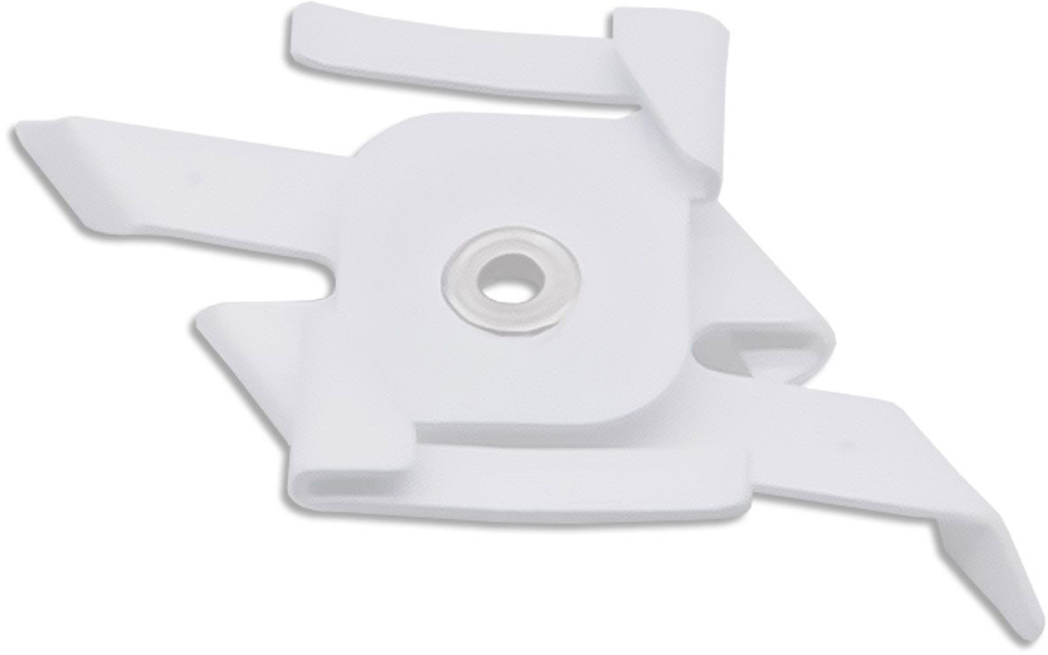 ISOLED Mounting clip white for 3-PH surface mounted rail series S1 on ...