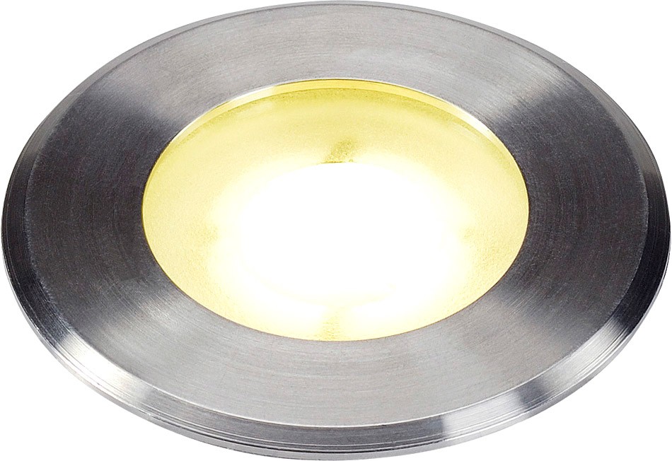 SLV DASAR® Flat, Luminaria empotrable de suelo LED para exterior, acero ...
